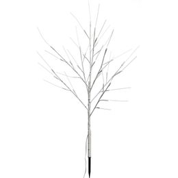 LED Baum Bonetti "Weihnachtsdeko", wei&szlig; (wei&szlig; matt), H:80cm, Leuchten, Deko-Lampe LED Baum, 3 Beleuchtete Deko-Str&auml;ucher in Birkenoptik, H&ouml;he je 80 cm
