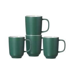 Ritzenhoff & Breker Becher RITZENHOFF & BREKER "Kaffeebecher Jasper 285 ml 4er Set", gr&uuml;n, 4 tlg., Keramik, Trinkgef&auml;&szlig;e, Becher