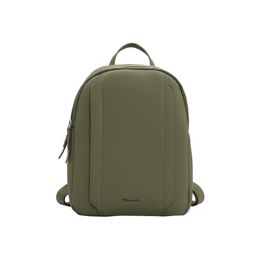 Rucksack Tamaris "Rucksack TAS Kimi", Damen, Gr. B/H/T: 26cm x 31cm x 13cm, gr&uuml;n (khaki 910), Obermaterial: 60% Polyurethan PU. 40% Polyester PES., Rucks&auml;cke Rucksack