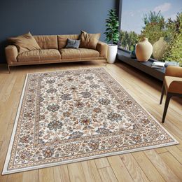 Teppich Hanse Home "Saraceni", beige (creme), B:120cm H:8mm L:170cm, Jute, Polyester, Polypropylen (PP), Teppiche, Teppich, L&auml;ufer, Orientalisch, Kurzflor, Wohnzimmer, Schlafzimmer, Esszimmer