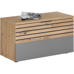 HBZ-MEBLE HBZ "Milan Garderobenbank, BxHxT 85x45x38 cm" 1 Stk. tlg. Mit 1 Klappe und 2 F&auml;cher, belastbar bis 50 kg