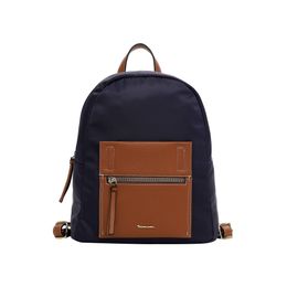 Rucksack Tamaris "Rucksack TAS Fabrizia", Damen, Gr. B/H/T: 29cm x 34cm x 13cm, blau (blau 500), Polyester, Rucks&auml;cke Rucksack
