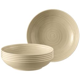 Suppenteller Seltmann Weiden "Suppenteller Terra &oslash; 21,2 cm 6er Set", beige (sandbeige), L:21,2cm, Speiseteller