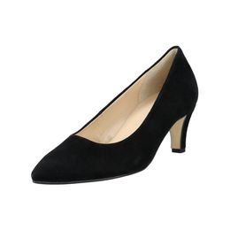Pumps Gabor "Gabor Pumps Veloursleder", Damen, Gr. 37,5, schwarz, Veloursleder, Schuhe Pumps
