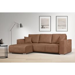 OTTO home "BEATRICE optionale Schlafsofa mit Bettkasten, B/T/H: 265/170/86 cm" L-Form, wahlweise auch mit Bettfunktion und Bettkasten