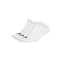 Sneakersocken adidas originals "Socken Thin No-Show 3er Pack", Damen, Gr. 40-42, wei&szlig;, Obermaterial: 57% Baumwolle CO. 37% Polyester PES. 3% Elastodien ED. 2% Elasthan EL. 1% Nylon NY., Socken Sneakersocken