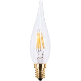 Segula LED-Leuchtmittel "Vintage Line", transparent, L:88cm &Oslash;:22cm, Leuchtmittel, dimmbar, French Candle klar, E14, 1900K