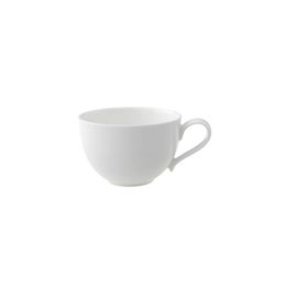 Villeroy & Boch Tasse VILLEROY & BOCH "Kaffeetasse New Cottage Basic 150 ml wei&szlig;", wei&szlig;, Porzellan, Trinkgef&auml;&szlig;e, Tasse