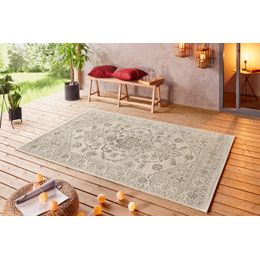 NORTHRUGS "Navarino" rechteckig 8 mm H&ouml;he In-& Outdoor, Teppich, Vintage, Orientalisch, Balkon, Wohnzimmer