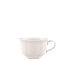 Villeroy & Boch Tasse VILLEROY & BOCH "Teetasse Manoir 130 ml wei&szlig;", wei&szlig;, Porzellan, Trinkgef&auml;&szlig;e, Tasse