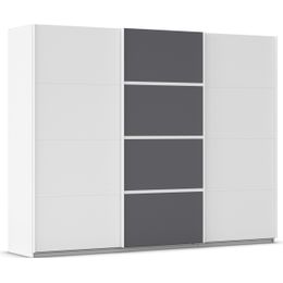 Kleiderschrank Rauch "Schwebet&uuml;renschrank OTTO&acute;s Choice Garderobe Schrank TOP ANGEBOT Avola", wei&szlig; (alpinwei&szlig;, graumetallic, leisten wei&szlig;), B:271cm H:210cm T:62cm, Holzwerkstoff, Schr&auml;nke, Kleiderschrank, mit eleganten Zierleisten in Chrom, Schwarz oder Wei&szlig; MADE IN GERMANY