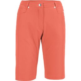 Bermudas DEPROC Active "KENORA URBAN Short & kurze Hose", Damen, Gr. 36 (S), Normalgr&ouml;&szlig;en, orange, 97% Polyester; 3% Elastan, Hosen Bermudas, In melierter Optik