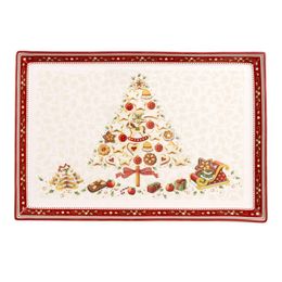 Villeroy & Boch Servierplatte VILLEROY & BOCH "Geb&auml;ckplatte Winter Bakery Delight 40 x 27,5 cm bunt", bunt, Porzellan, Servierplatten, Servierplatte