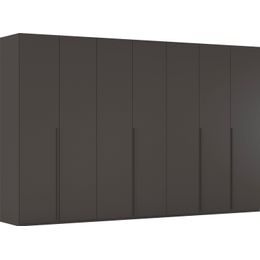 Dreht&uuml;renschrank Rauch "Kleiderschrank Schrank Garderobe W&auml;scheschrank BESTSELLER MONTCLAR", graphit, griffe graphit, B:350cm H:223cm T:60cm, Holzwerkstoff, Schr&auml;nke, Dreht&uuml;renschrank, Front in Glas/Hochglanz/Dekor/Grauspiegel in 5 Breiten MADE IN GERMANY, Topseller