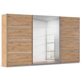 Kleiderschrank Rauch "Schwebet&uuml;renschrank OTTO&acute;s Choice Garderobe Schrank TOP ANGEBOT Avola", beige (eiche artisan, leisten chrom), B:360cm H:210cm T:62cm, Holzwerkstoff, Schr&auml;nke, Kleiderschrank, mit eleganten Zierleisten in Chrom, Schwarz oder Wei&szlig; MADE IN GERMANY, Topseller