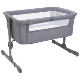 Beistellbett Chicco "next2me essential", Baby, Gr. B/H/L: 70,5cm x 65cm, kein H&auml;rtegrad, grau (stone re_lux), Polyester, Babybetten, Bezug teilweise aus recyceltem Material