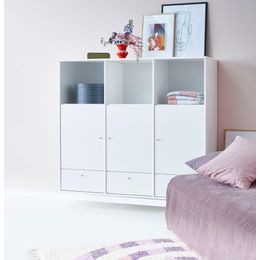 Hammel Furniture "Mistral Hochkommode, Hochschrank" mit T&uuml;ren und Schubladen, Breite: 133cm, anpassungsbar Designm&ouml;bel