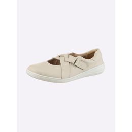 Slipper Casual Looks, Damen, Gr. 36, sand, Glattleder, Schuhe Slipper