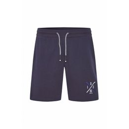 Sweatshorts INDICODE "Sweatshorts IDHallum", Herren, Gr. L, N-Gr, blau (navy), Obermaterial: 60% Baumwolle CO. 40% Polyester PES., Hosen Sweatshorts