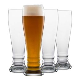 Schott Zwiesel Bierglas SCHOTT-ZWIESEL "Weizenbiergl&auml;ser Bavaria Beer Basic 0,5 Liter 4er Set transparent", bunt (transparent), 4 tlg., Glas, Trinkgef&auml;&szlig;e