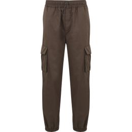 Cargohose DEF "DEF DEF Jumpa Cargopants", Damen, Gr. M, US-Gr&ouml;&szlig;en, braun, 100% Polyester, unifarben, normal, Hosen Cargohose