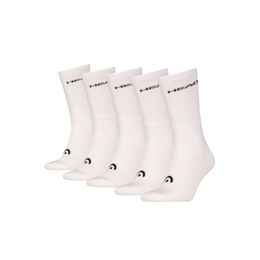 Kurzsocken Head "Socken Head ELEMENTS ALL SPORTS CREW ECOM 5er Pack", Herren, Gr. 43-46, wei&szlig;, Obermaterial: 72% Baumwolle CO. 26% Polyester PES. 1% Polyamid PA. 1% Elasthan EL., Socken
