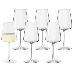 Wei&szlig;weinglas ST&Ouml;LZLE "Wei&szlig;weingl&auml;ser Power 400 ml 6er Set transparent", bunt (transparent), Glas, Trinkgef&auml;&szlig;e, Wei&szlig;weinglas