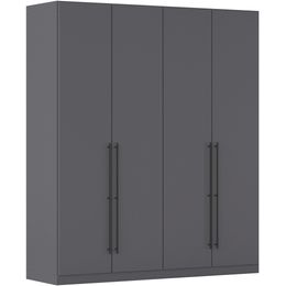 Rauch "Dreht&uuml;renschrank Schrank Garderobe W&auml;scheschrank Schlafzimmer AVOLA" 3 verschiedene Ausstattungen BASIC/CLASSIC/PREMIUM (inkl. SOFT-CLOSE), mit hochwertigen Stangengriffen in Schwarz aus Metall MADE IN GERMANY