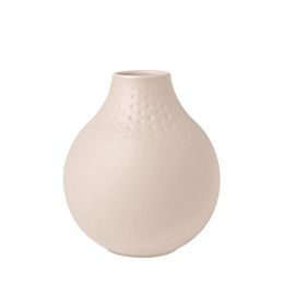 Villeroy & Boch Dekovase VILLEROY & BOCH "Vase Perle Manufacture Collier 12 cm", beige, Vasen