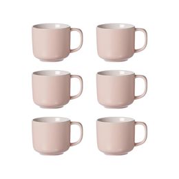Ritzenhoff & Breker Tasse RITZENHOFF & BREKER "Kaffeetassen Jasper 240 ml 6er Set", rosa, 6 tlg., Keramik, Trinkgef&auml;&szlig;e, Tasse