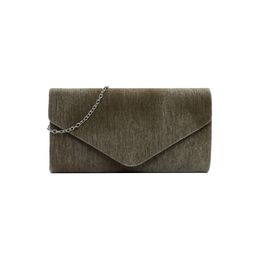 Clutch Tamaris "Clutch TAS Amalia Pillow", Damen, Gr. B/H/T: 24,5cm x 13,5cm x 6,5cm 0, gr&uuml;n (oliv 960), Polyester, Taschen