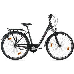 Cityrad Dacapo "Dacapo Damenrad 28'' Padova Schwarz 3 G&auml;nge RH 48 cm" Gr. 48, grau, grau, Fahrr&auml;der, Damen, 48cm, 28 Zoll (71,12cm) hinten: 28 Zoll (71,12cm)