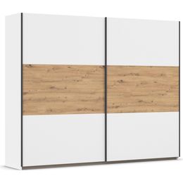Schwebet&uuml;renschrank Rauch "Kleiderschrank Schrank Garderobe Garderobenschrank W&auml;scheschrank NEO", wei&szlig; (alpinwei&szlig;, eiche artisan), B:261cm H:210cm T:59cm, Holzwerkstoff, Schr&auml;nke, Schwebet&uuml;renschrank, mit gro&szlig;z&uuml;gigem Stauraum und vielf&auml;ltigen Farbkombinationen