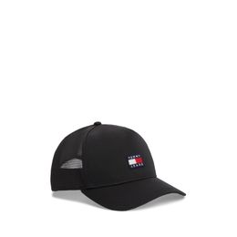Trucker Cap Tommy Jeans "TJM HERITAGE TRUCKER", Damen, schwarz, Web, Baumwolle, unifarben, Caps, Regular fit mit festem Schirm