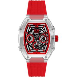 Ice Watch Multifunktionsuhr ICE-WATCH "ICE boliday - Plastic - Medium MT", rot, Armbanduhren, Herren, Quarzuhr, Armbanduhr,Herrenuhr,Silikonarmband,Datum,12/24-Std.-Anzeige