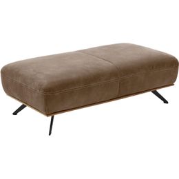 Hocker DIE PLANBAR "PN-EM18063 Breite 135", braun (chai), B:135cm H:43cm T:70cm, Hocker, Polsterhocker, hochwertige Kaltschaumpolsterung, stylische Metallf&uuml;&szlig;e