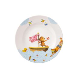 Villeroy & Boch Teller VILLEROY & BOCH "Kinderteller Happy as a Bear &oslash; 21,5 cm bunt", bunt, L:21,5cm, Speiseteller