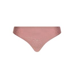 String Chantelle "String THONG LACE 1er Pack", Damen, bunt (pink (leo shimmer)), Obermaterial: 80% Polyamid PA. 20% Elasthan EL., Unterhosen String