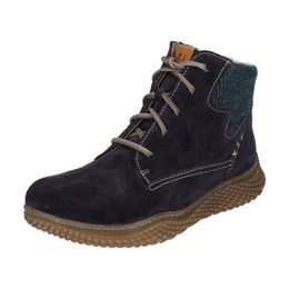 Stiefelette Josef Seibel "Amelie 09, jeans-kombi", Damen, Gr. 37, blau (jeans, kombi), Obermaterial: 80% Rindsleder Leather cow. 20% Textilmaterial TEXMAT., Schuhe Stiefelette