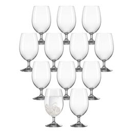 Glas Leonardo "Wasserglas Daily 370 ml 12er Set transparent", bunt (transparent), Glas, Trinkgef&auml;&szlig;e, Kaffeetasse