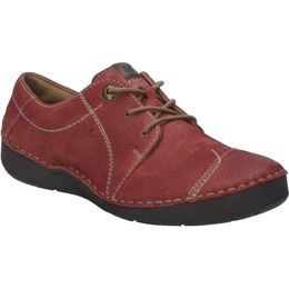 Schn&uuml;rschuh Josef Seibel "Fergey 20, rot", Damen, Gr. 36, rot, Obermaterial: 100% Rindsleder Leather cow., Schuhe Schn&uuml;rschuh