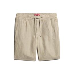 Shorts Superdry "Bermuda-Shorts Merchant Linen Short", Herren, Gr. XXL, N-Gr, beige, Obermaterial: 58% Leinen LI. 42% Baumwolle CO., Hosen Shorts