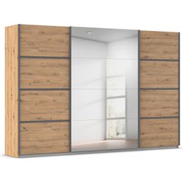 Kleiderschrank Rauch "Schwebet&uuml;renschrank OTTO&acute;s Choice Garderobe Schrank TOP ANGEBOT Avola", beige (eiche artisan, leisten graumetallic), B:315cm H:229cm T:62cm, Holzwerkstoff, Schr&auml;nke, Kleiderschrank, mit eleganten Zierleisten in Chrom, Schwarz oder Wei&szlig; MADE IN GERMANY, Topseller