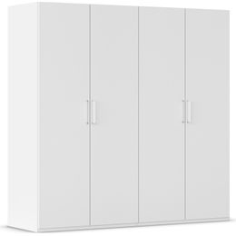 Dreht&uuml;renschrank Rauch "Kleiderschrank Schrank Garderobe Schlafzimmerschrank EVELYN", wei&szlig; (alpinwei&szlig;), B:201cm H:197cm T:60cm, Holzwerkstoff, Schr&auml;nke, Dreht&uuml;renschrank, in elegantem Stil, viel Stauraum 4 Breiten und 2 H&ouml;hen MADE IN GERMANY