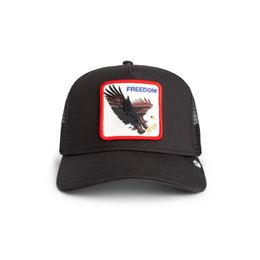 Snapback Cap GOORIN BROS. "Cap OG Trucker", Herren, schwarz (freedom eagle trucker), Obermaterial: 57% Polyester PES. 43% Baumwolle CO., Caps