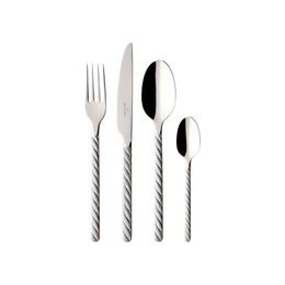 Villeroy & Boch Besteck-Set VILLEROY & BOCH "Tafelbesteck Montauk 24er Set silber", silber, Essbesteck-Sets