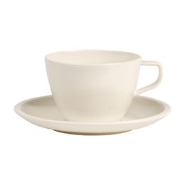 Villeroy & Boch Tasse VILLEROY & BOCH "Caf&eacute; au Lait-Tasse mit Untertasse Artesano Original 260 ml wei&szlig;", wei&szlig;, Porzellan, Trinkgef&auml;&szlig;e, Tasse