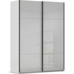 Schwebet&uuml;renschrank Rauch "Kleiderschrank Schrank Garderobe Schlafzimmerschrank CONTIDO", grau (seidengrau, glas seidengrau), B:162cm H:223cm T:68cm, Holzwerkstoff, Schr&auml;nke, Schwebet&uuml;renschrank, aus hochwertigem Material in 6 Breiten 2 Griff-Farben MADE IN GERMANY