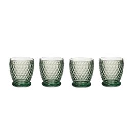 Villeroy & Boch Whiskyglas VILLEROY & BOCH "Becher Boston Coloured 330 ml 4er Set", gr&uuml;n, Glas, Trinkgef&auml;&szlig;e, Whiskyglas