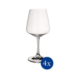 Villeroy & Boch Rotweinglas VILLEROY & BOCH "Rotweingl&auml;ser Ovid 590 ml 4er Set transparent", bunt (transparent), Glas, Trinkgef&auml;&szlig;e, Rotweinglas